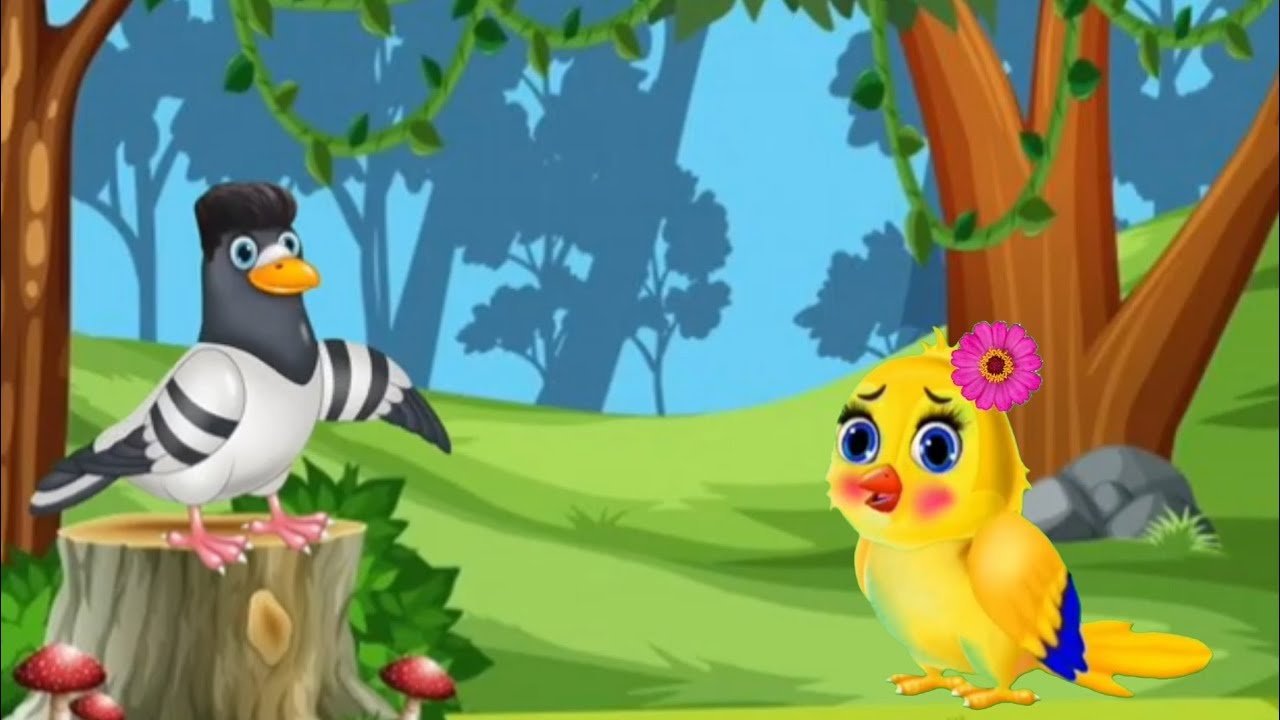 Cartoon |Chidiya wala cartoon | Mom chidiya cartoon |Hindi kahaniyan ...