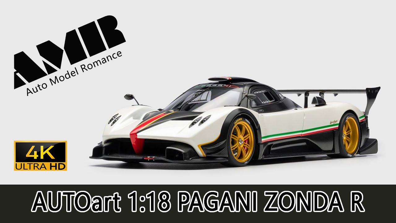 PAGANI ZONDA R / AUTOart 1:18 diecast car model / 4k video by AMR - YouTube