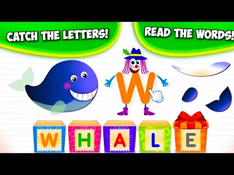 Bini ABC Alphabet- Learn to write the Letter W spell the word WHALE , WATERLILY | Bini Bambini ...