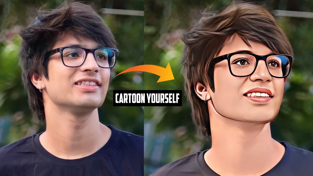 HOW TO CARTOON YOURSELF IN 1 MINUTE | CARTOON FACE EDITING | HOW TO ...