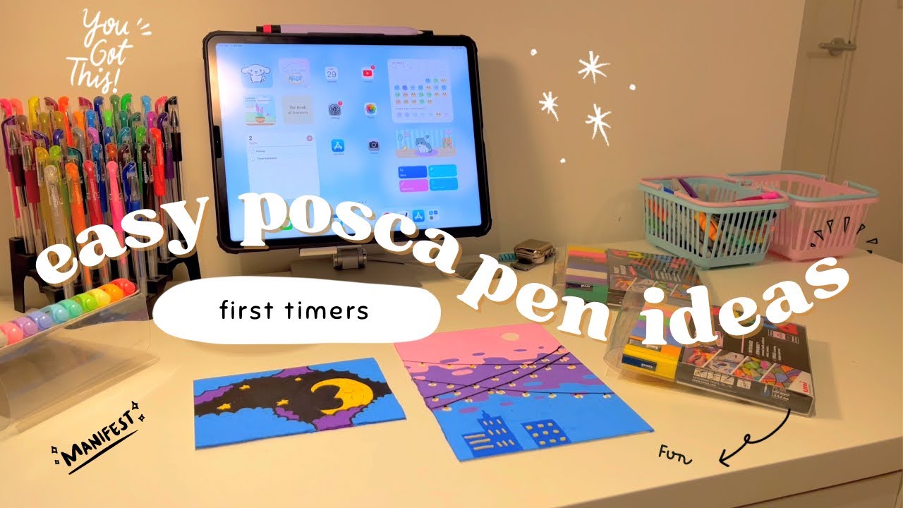 easy posca paint ideas and tips for beginners - YouTube