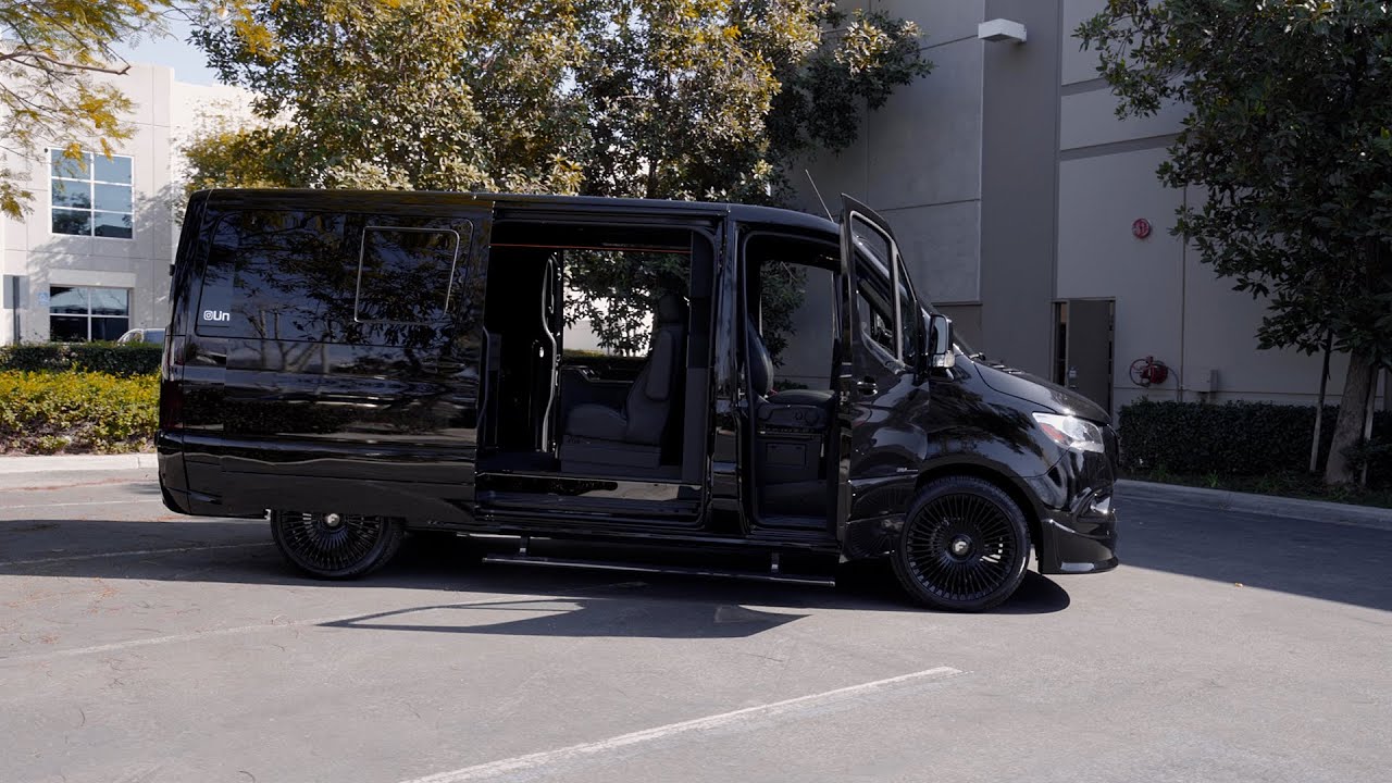 144 Mercedes Sprinter Low Roof Dual Sliding Doors Luxury Interior - YouTube