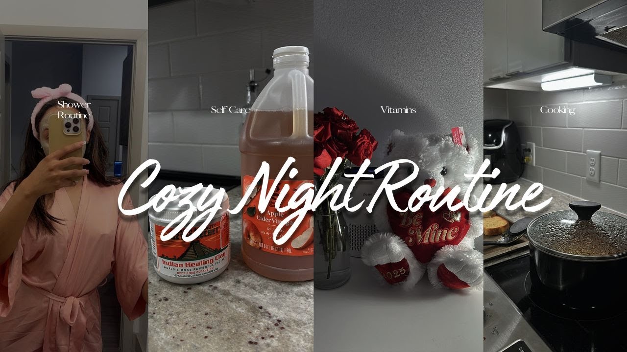 Cozy Night Routine 🧸| Relaxing Vlog | Unwind w/ me - YouTube