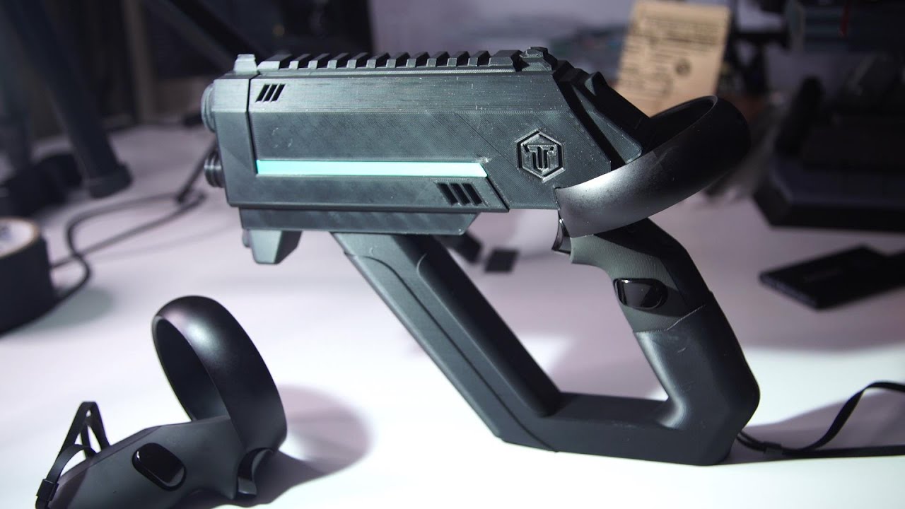 3D-Printed VR Blaster Grip and Adventure Lab Escape Room! - YouTube