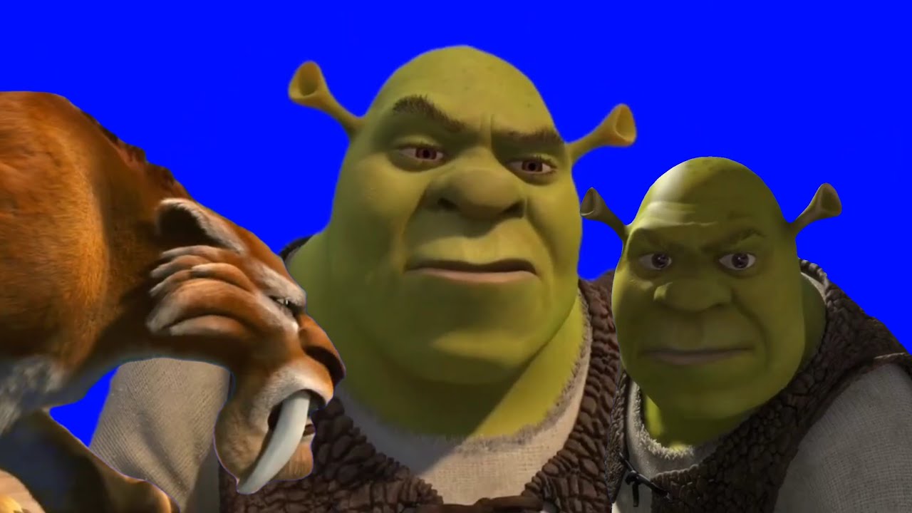 Trio Shrek Fights Trio Ice Age Blue Screens (F**king epic freeze) - YouTube
