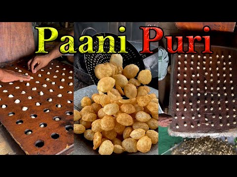 Making a Puri of Paani Puri - Tempting - YouTube