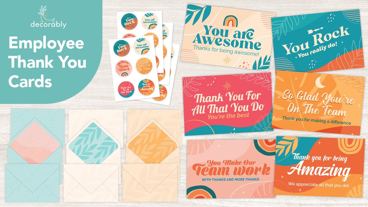 Express Your Gratitude with Employee Appreciation Cards & Appreciation ...