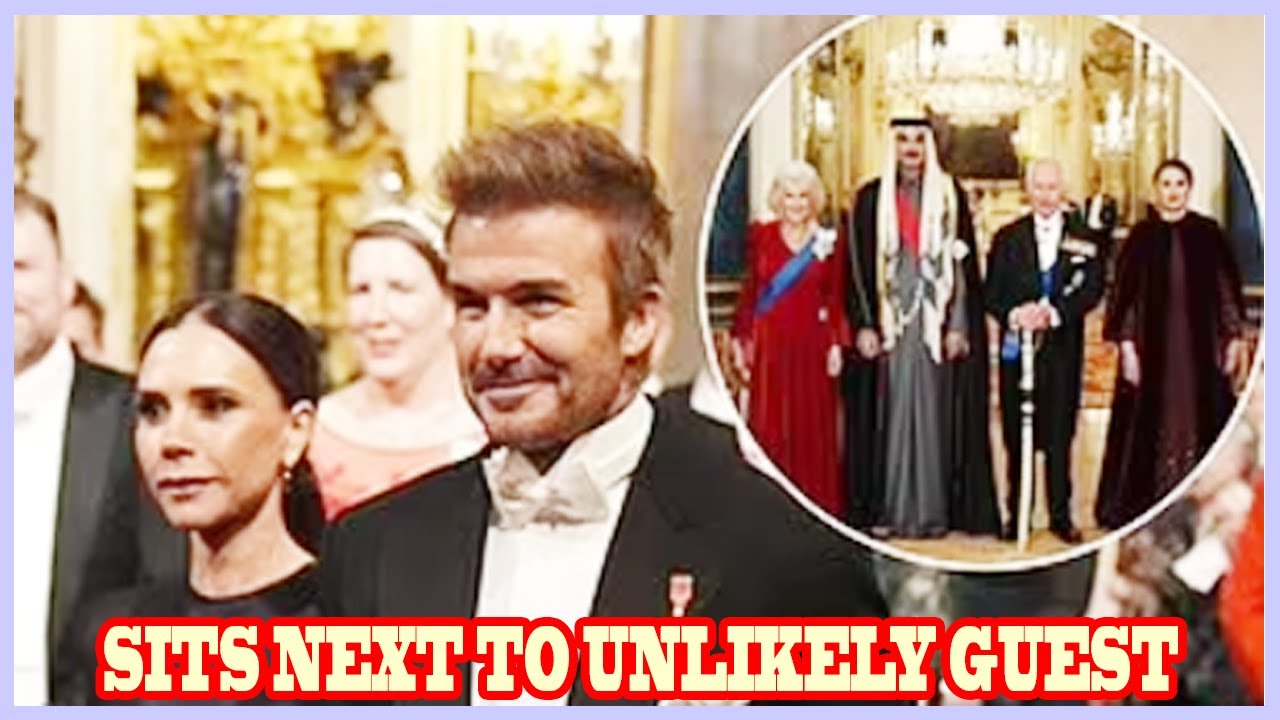 David Beckham attends first ever Palace state banquet as he sits next ...