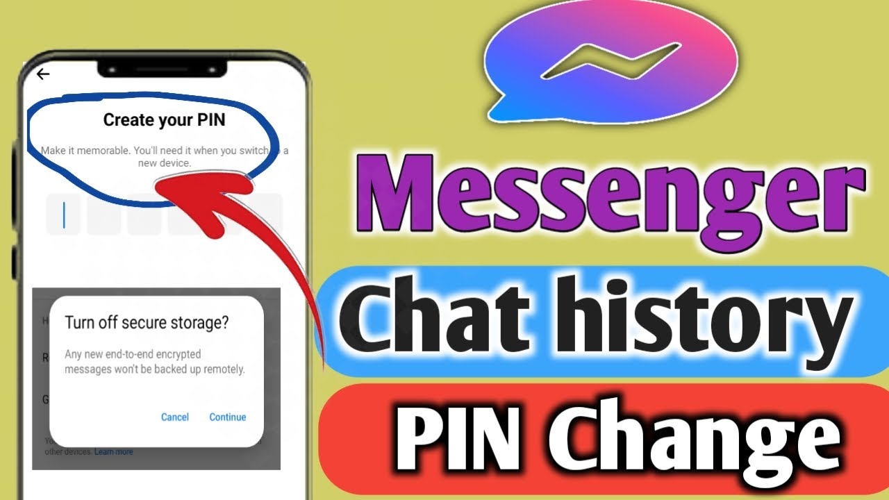 How To Reset Messenger Pin Code To Sync Chat History | Messenger Chat ...