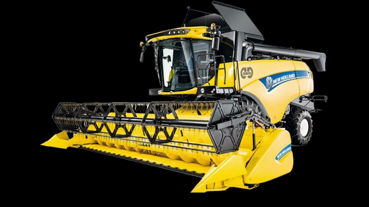 new holland ch 7.70 combine harvester sound - YouTube