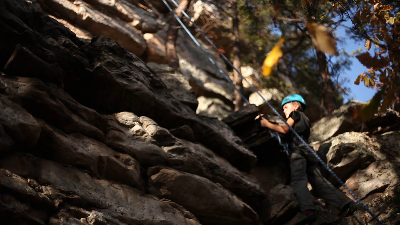 11 6 17 Bob first time rock climbing first attempt at 80 foot cliff ...