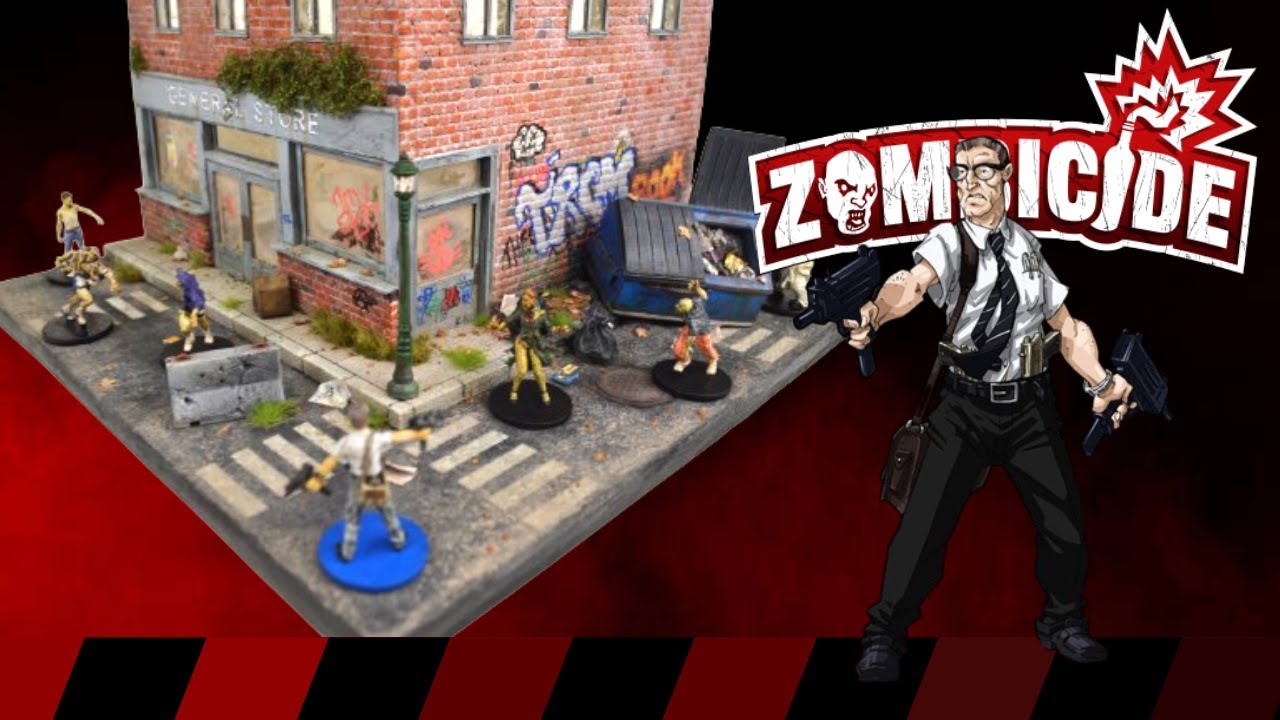 Zombicide Build Part 3.b: Corner Shop Tile Detailing & Weathering - YouTube