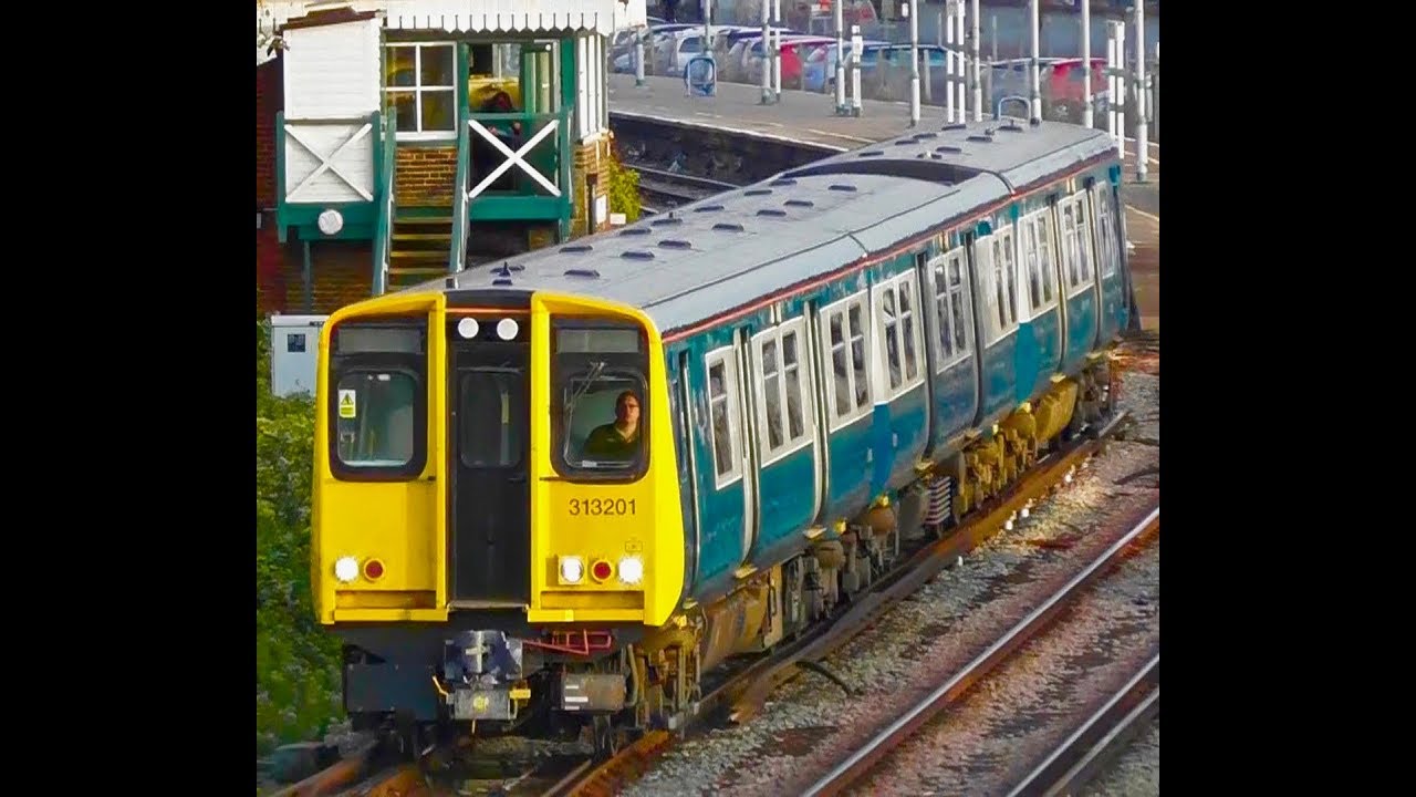 BR Blue Class 313/2 - 313201 Departs Littlehampton For Brighton - YouTube