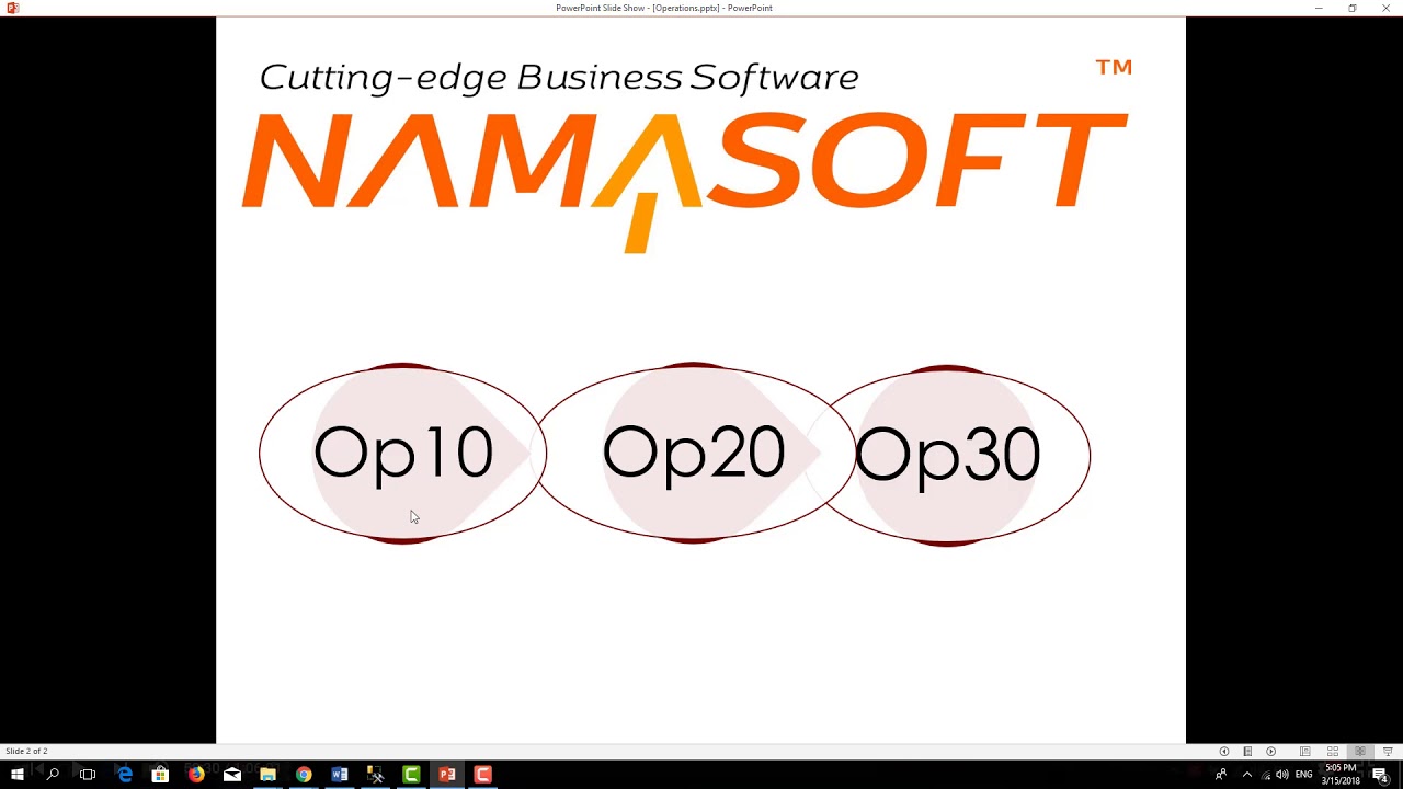Namasoft - Nama ERP - عمليات التشغيل - 1 - بنظام التصنيع في نما - YouTube