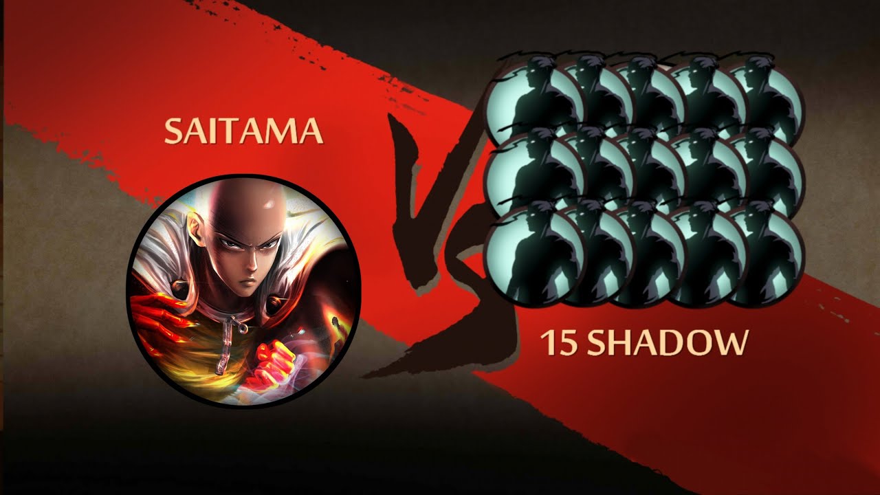 Saitama Vs 15 Shadows Shadow Fight 2 - YouTube