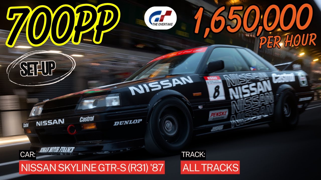 🔥 Fast & Easy Money! Nissan Skyline R31 700PP Tune | GT7 - YouTube
