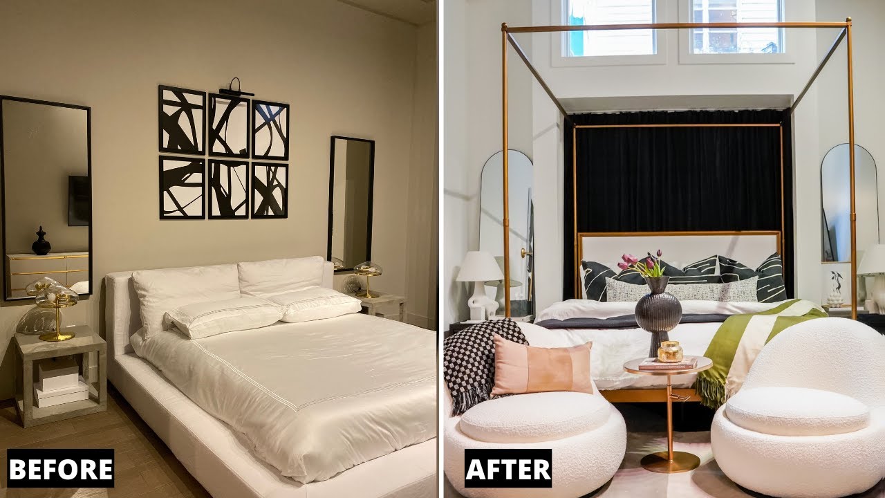 EXTREME Modern Bedroom Makeover! Modern, Luxury Primary Bedroom ...