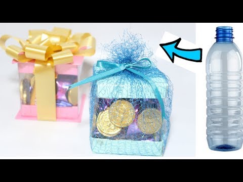 MAKE GIFT BOX FROM PLASTIC BOTTLE | BEST OUT OF WASTE COMPETITION | PLASTIC BOTTLE CRAFT