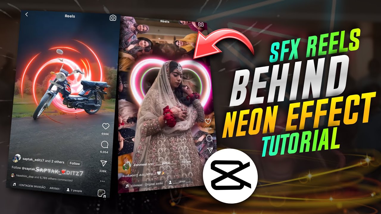 TRENDING BEHIND NEON EFFECT REELS VIDEO EDITING | NEON EFFECT REELS ...