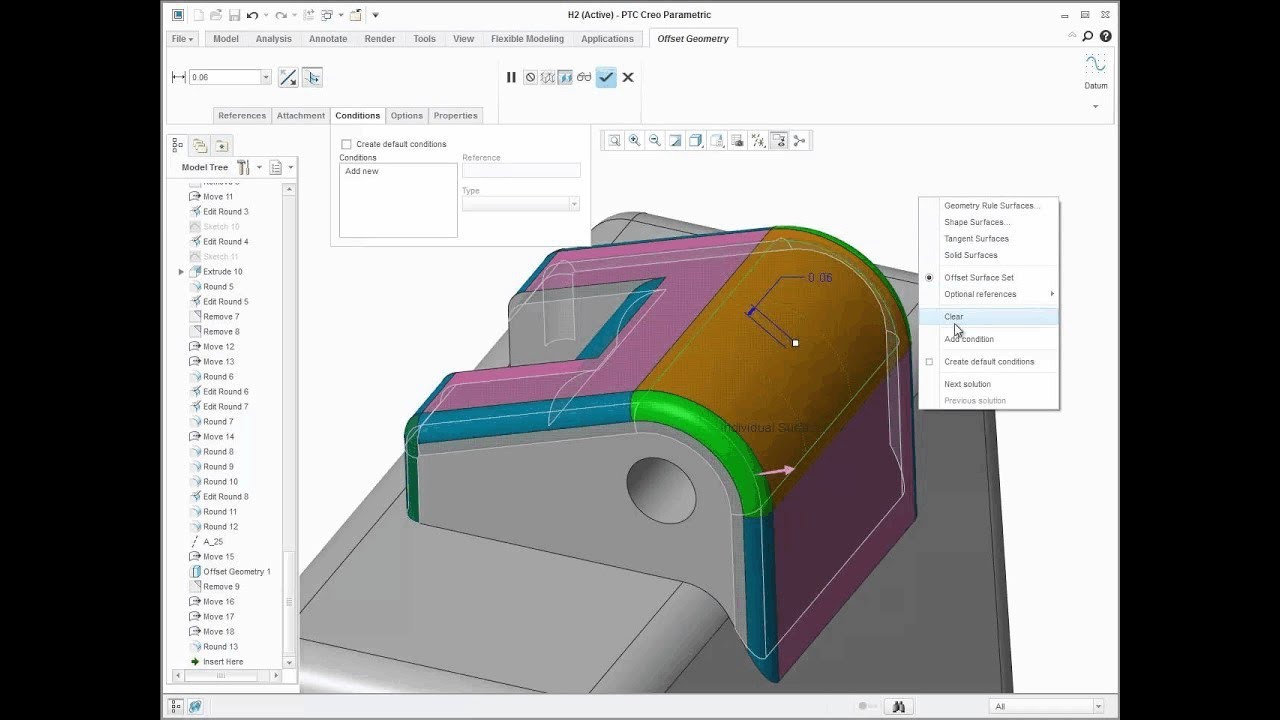 Tangency Propagation and Control in PTC Creo Flexible Modeling - YouTube