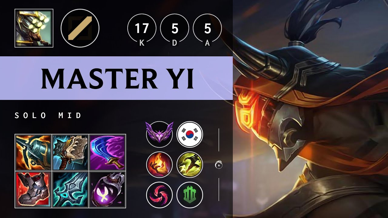 Master Yi Mid vs Yone - KR Master Patch 25.14 - YouTube