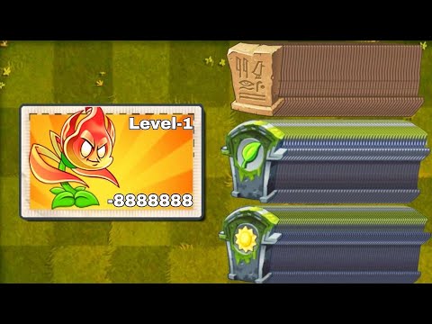 PvZ 2 Challenge-Every Plants Power Ups Level-1 Vs 35 Gravestones And ...