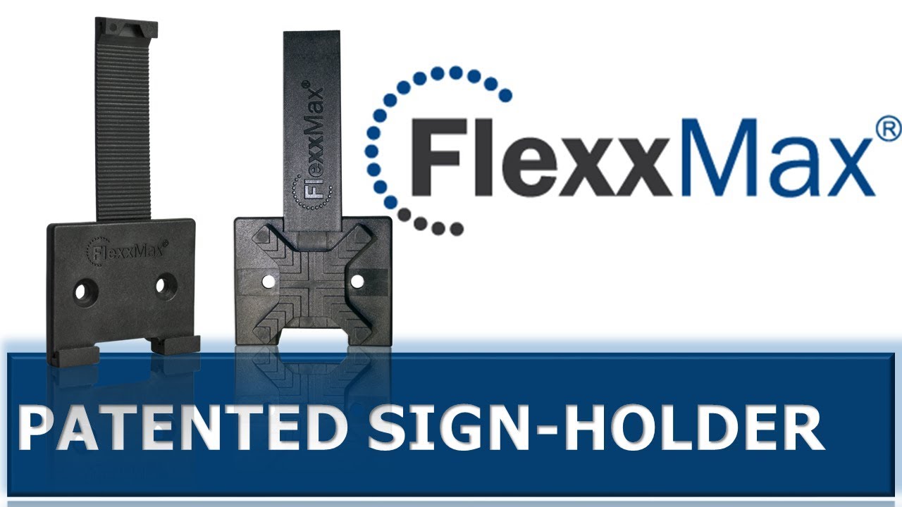 MAX Systems GmbH - FlexxMax New and Patented Sign Holder - YouTube