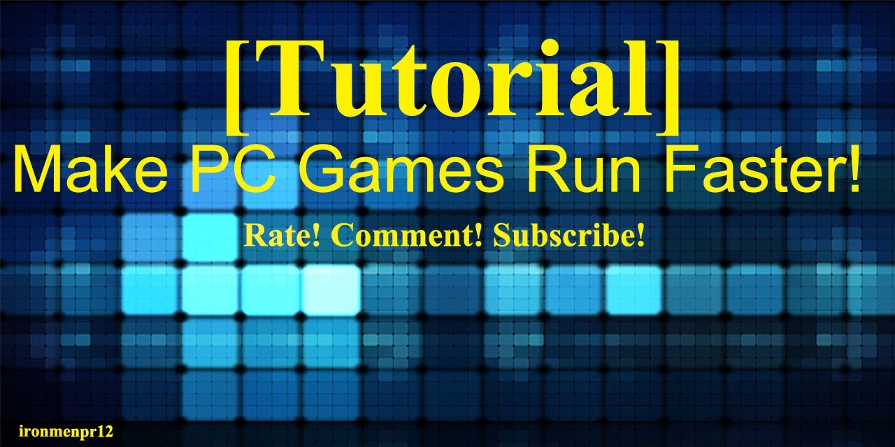 How to make your pc games run faster - YouTube