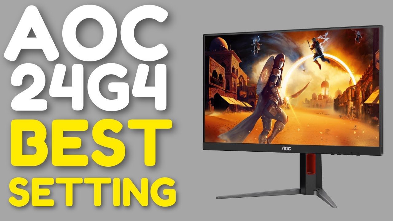 AOC 24G4 Best Settings For (2025) - YouTube