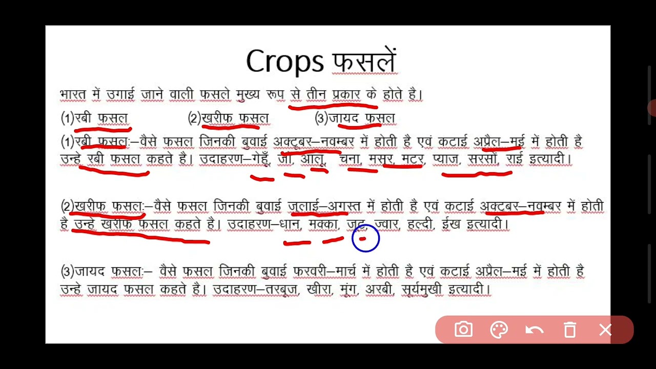 @panditpcomedy8148 @Indian crops types of crops rabi crops kharif crops ...