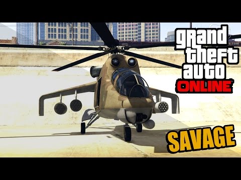 "FLYING TANK" GTA 5 Heist Online Gameplay! SAVAGE ATTACK HELICOPTER ...
