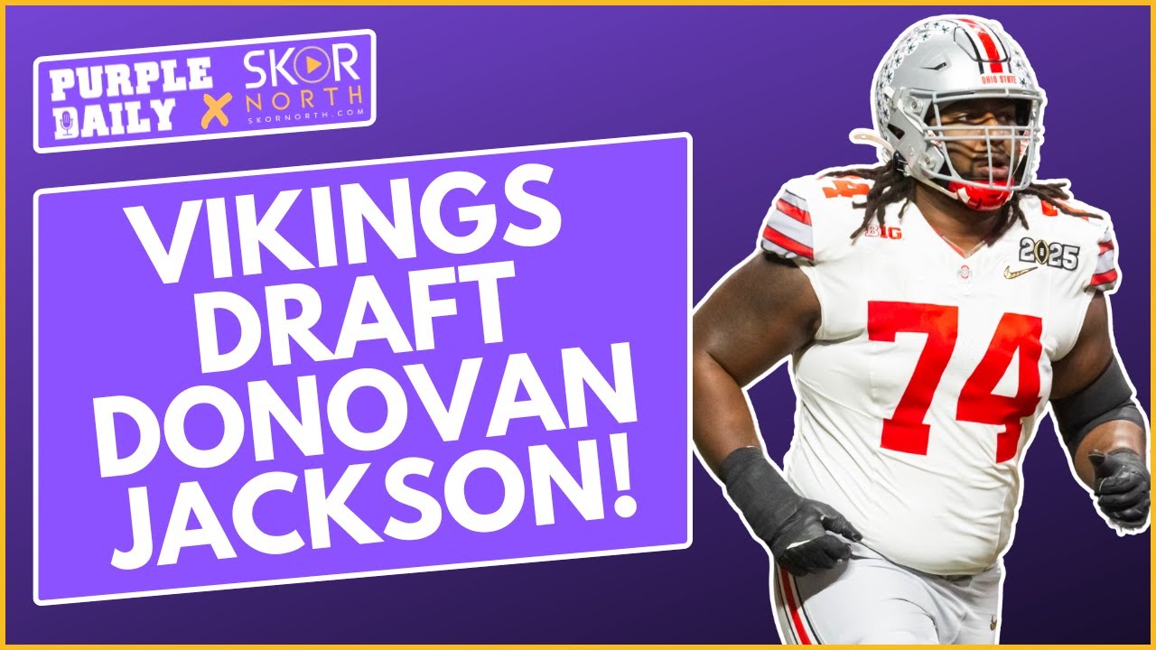 Minnesota Vikings fans REACTION to drafting Donovan Jackson - YouTube Music