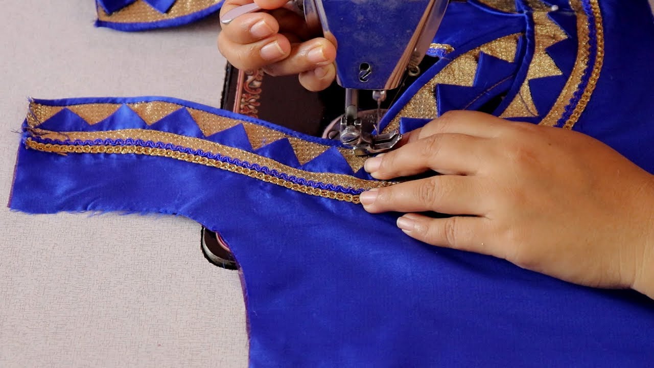 Patch Work Blouse Cutting - YouTube