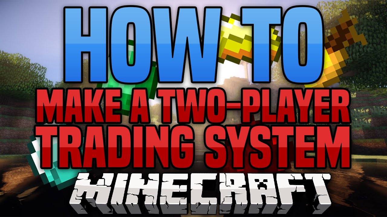 HOW TO MAKE A TWO-PLAYER TRADING SYSTEM (MINECRAFT) - YouTube