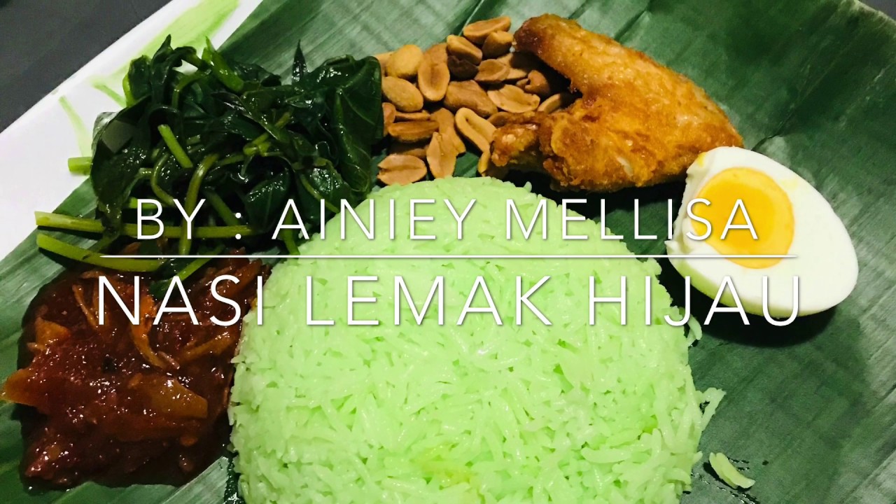Nasi Lemak Hijau in Sydney ( Green Coconut Rice in Sydney) - YouTube