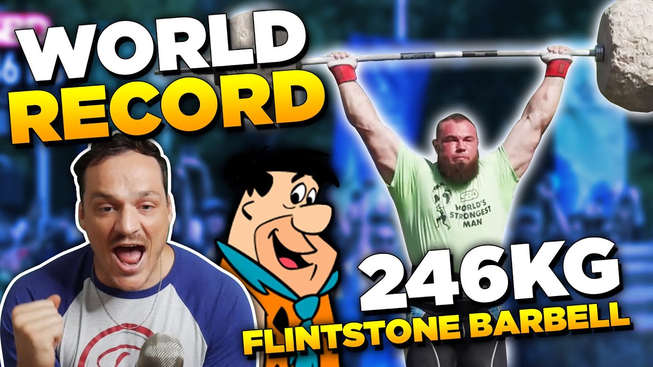 FLINTSTONE BARBELL JERK | World's Strongest Man Technique Analysis ...