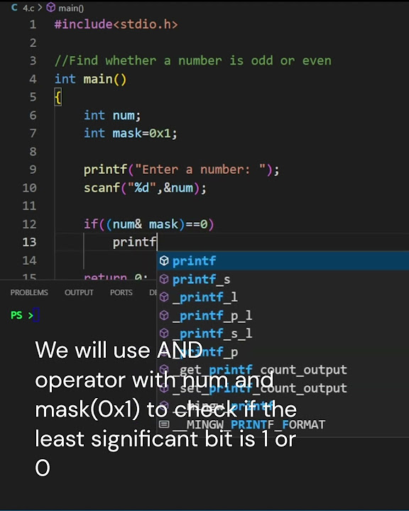 Even Or Odd Using Bitwise Operator Interview Question 1 Coding Interview Codinginterview
