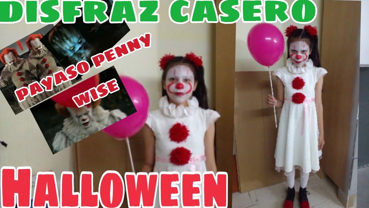 🤡Disfraz casero del PAYASO IT PENNY WISE casero facil disfraz de haloween/dizfras de dia de ...