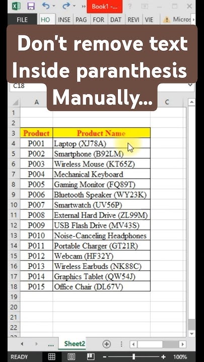 How to Remove Text Inside Parentheses in Excel – Quick & Easy! - YouTube