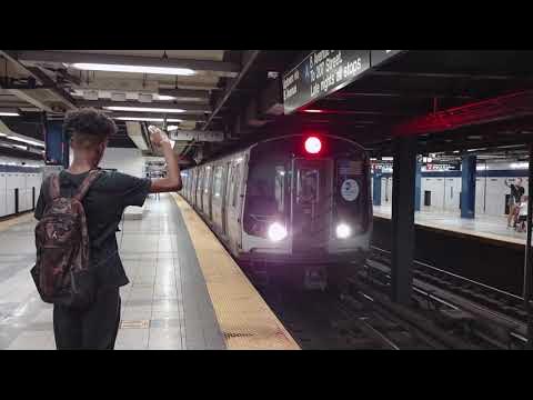 MTA NYCT Subway: Washington Heights Bound Bombardier R179 (C) Train Departing Canal Street - YouTube