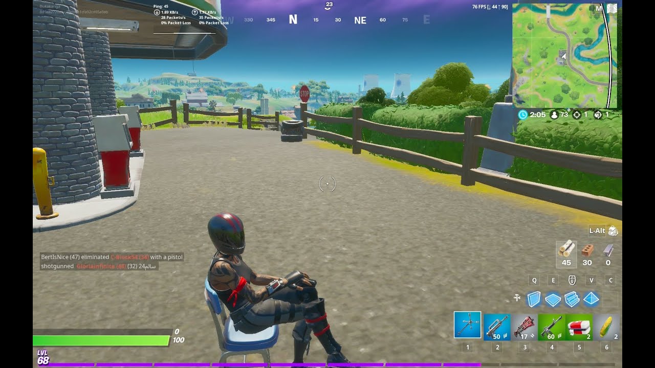 Fortnite. Gas station worker daily routine - YouTube