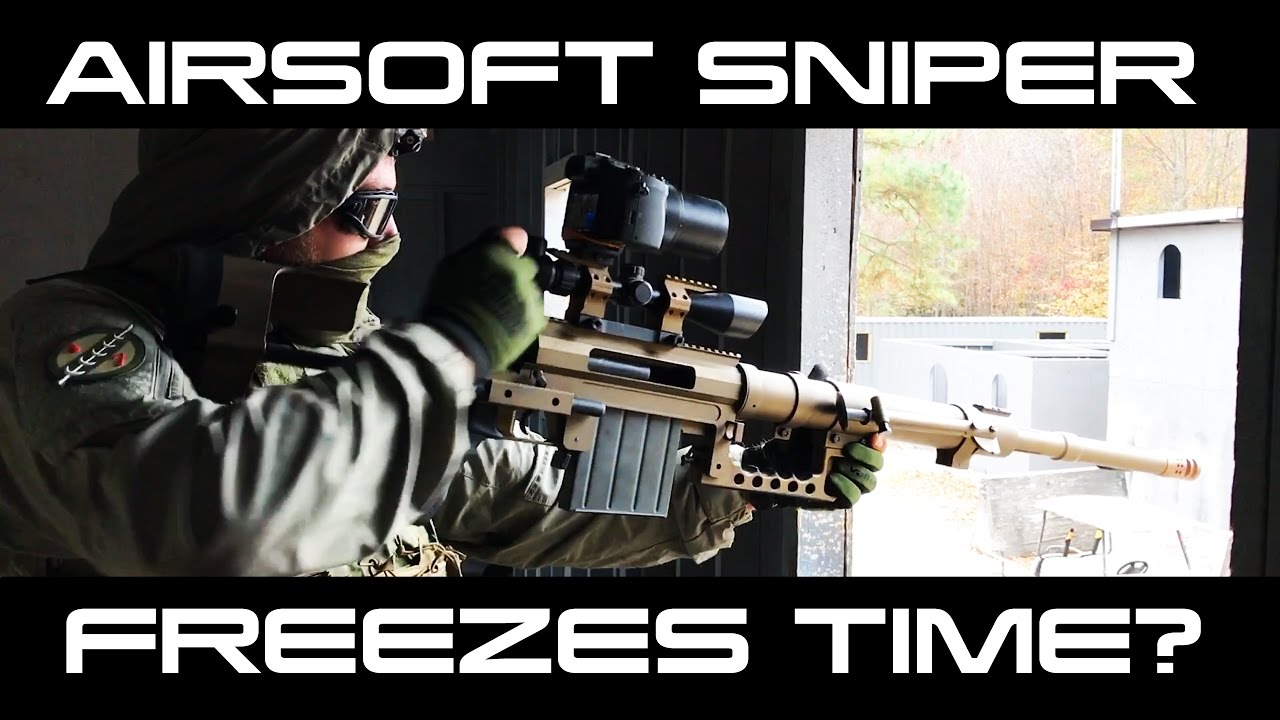 Airsoft Sniper FREEZES TIME? - Swamp Sniper - YouTube
