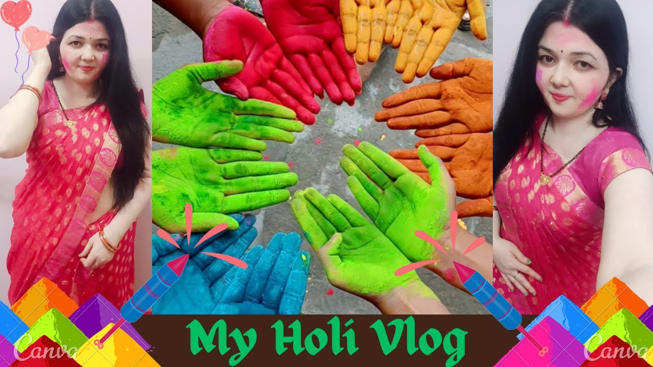 Holi Vlog 2023 | Wish you Happy Holi | Vlogs with Poonam - YouTube