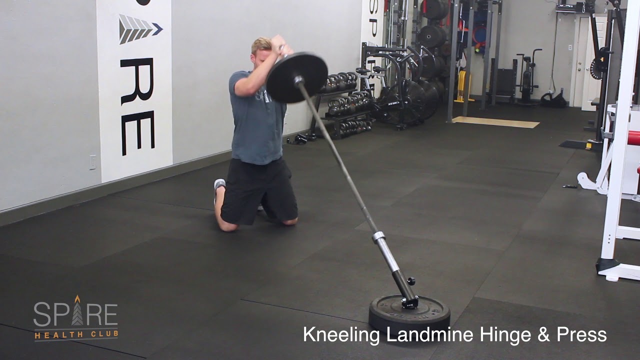 Kneeling Landmine Hinge & Press - YouTube