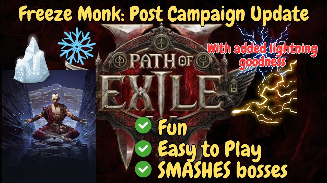 Path of Exile 2 Freeze Monk Progression: Post Campaign Update ...