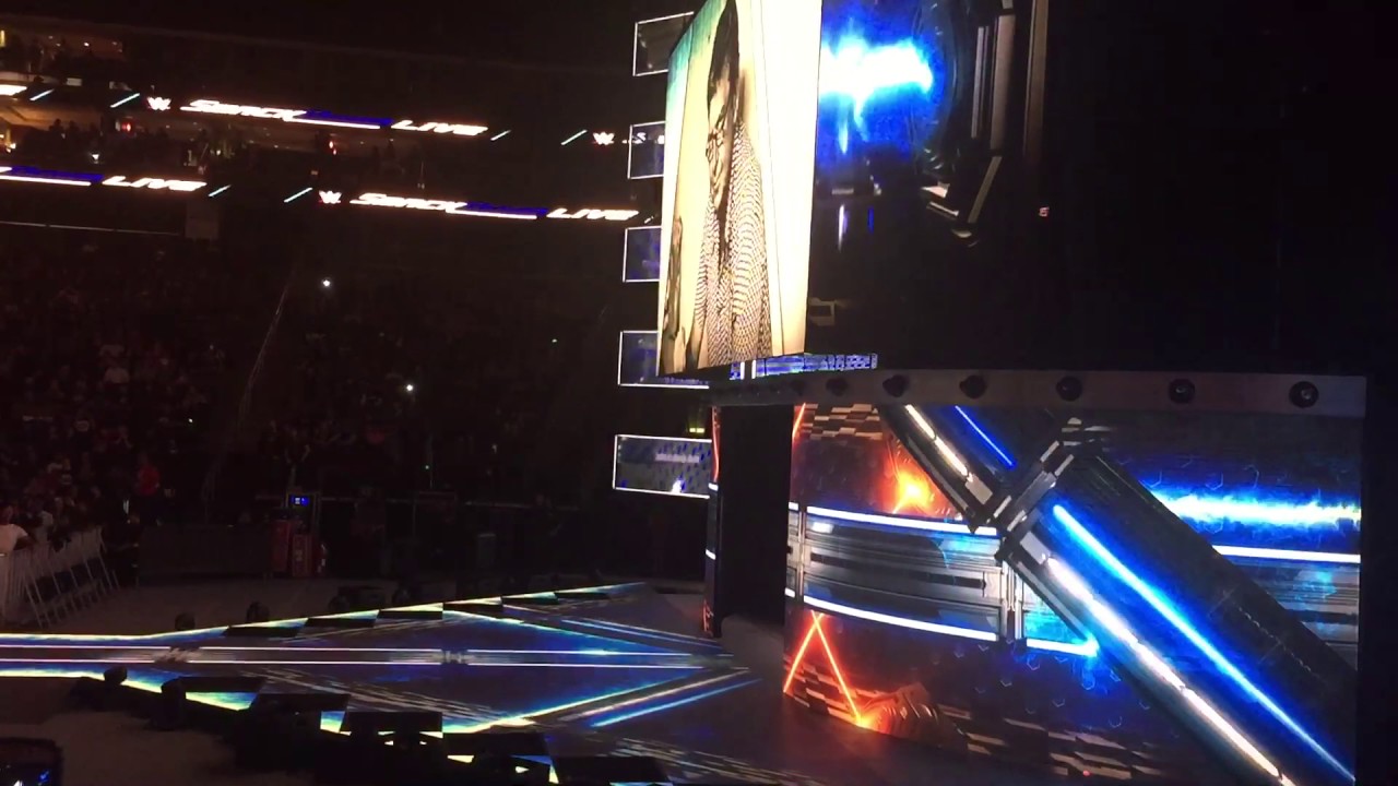 Smackdown Live intro(W/ Pyro) - YouTube