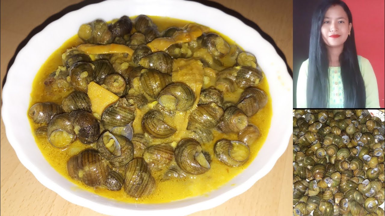 Manipuri Style Snail with Bambo Shoots Recipe/মনিপুৰী শামুকৰ সোৱাদ ...