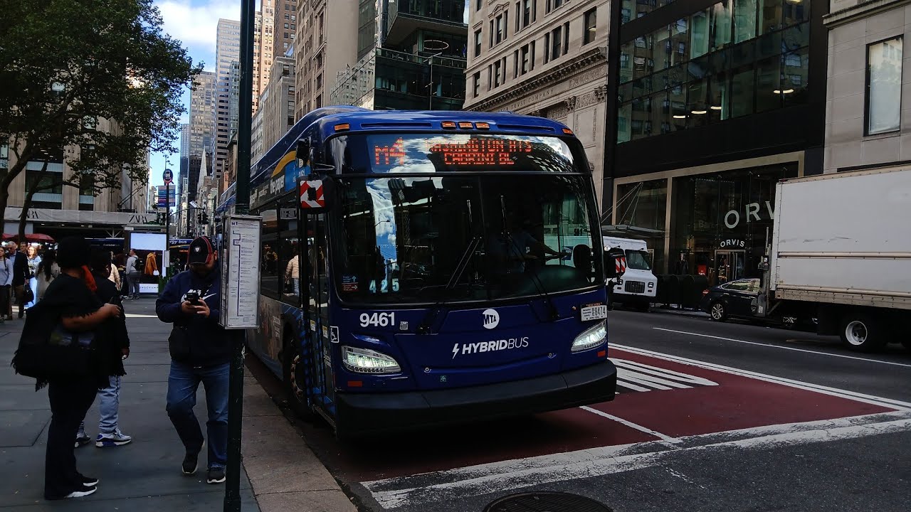 MTA BUS: M3, M4, M5-LTD bus action @ 5th Avenue & West 42nd Street ...