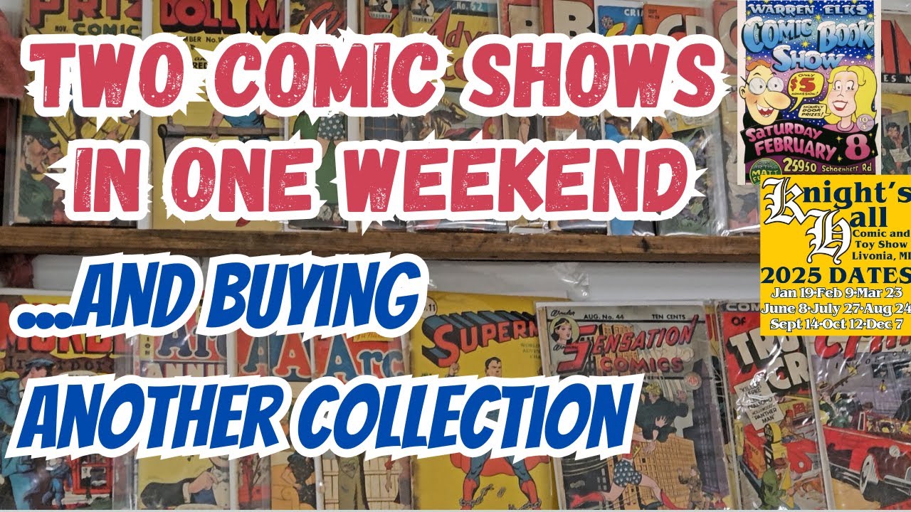 Two comic shows and buying a collection....in one weekend! - YouTube