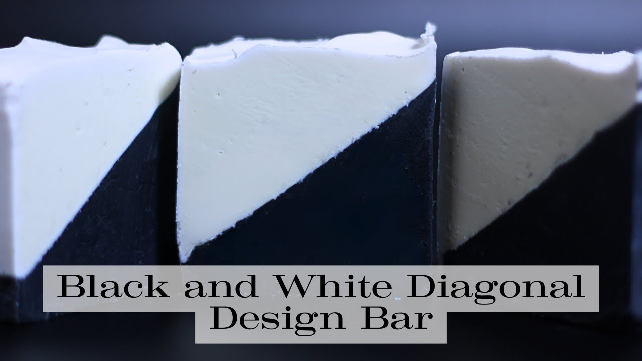 creating Black and White Diagonal Bar Soap: because your shower needs ...